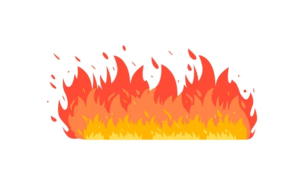 Fire Flame Various Shapes Vector Icons Cartoon Style Isolated ...