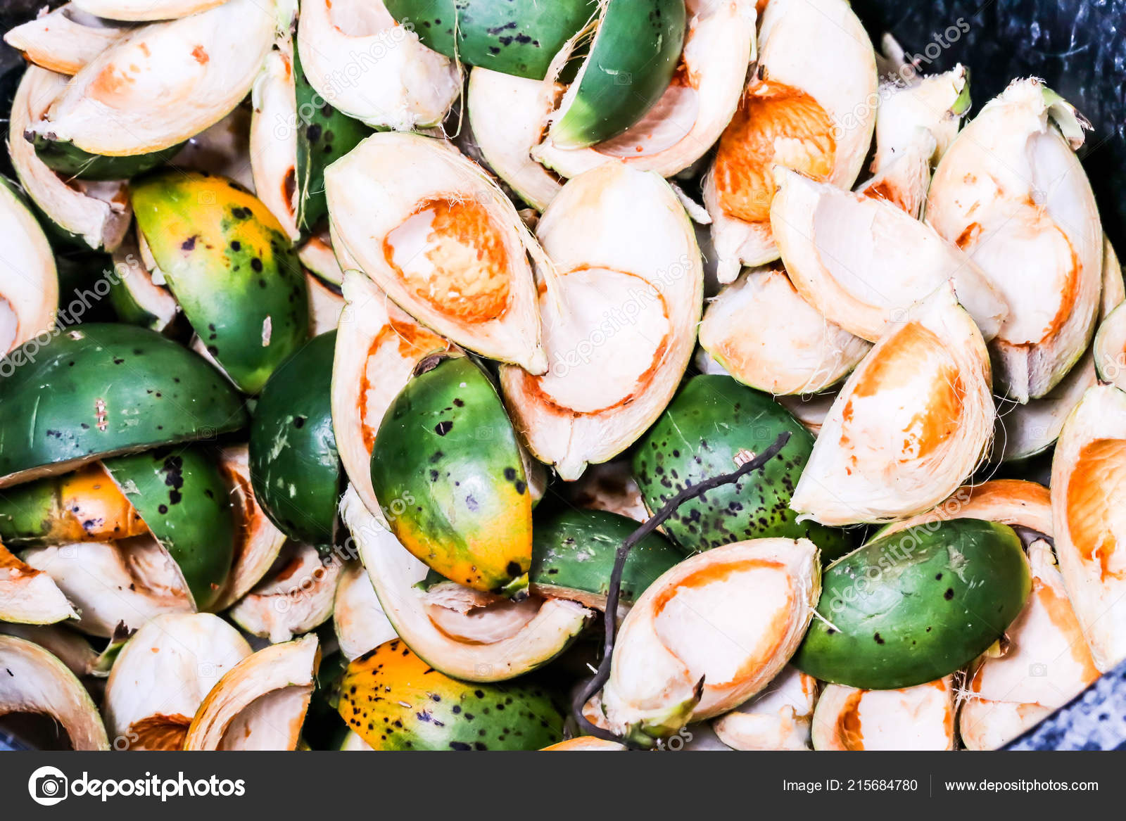 Group Betel Nut Fresh Betel Palm Bucket — Stock Photo © joejoestock ...