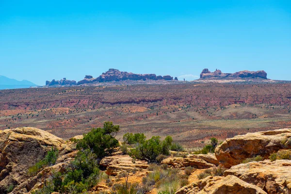 Paisaje de Mesa y Butte en el Parque Nacional Arches, Moab, Utah ...