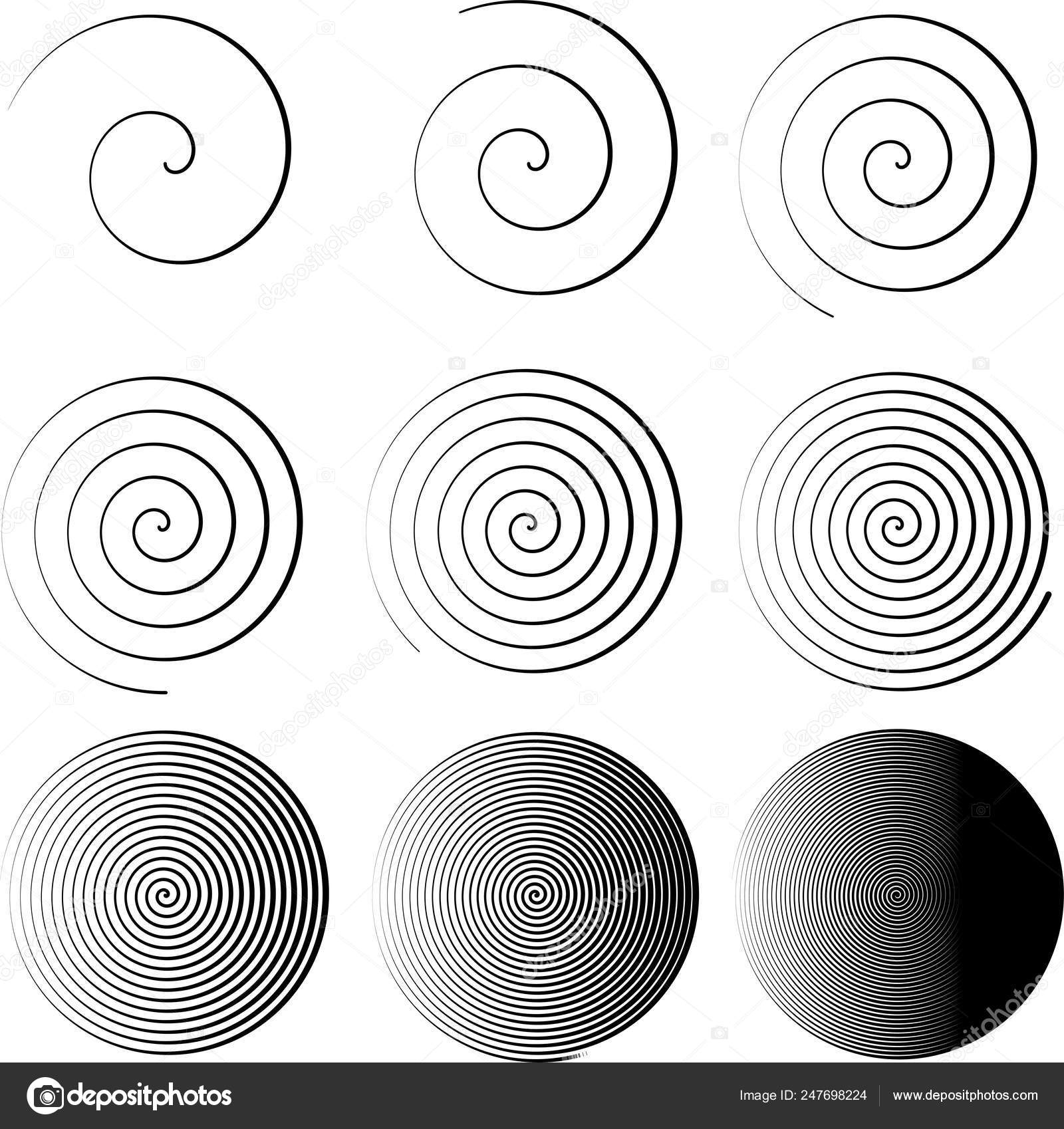 Image vectorielle Ensemble tourbillon précis élégant par ©Blue_daemon ...