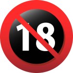 Under 18 years Sign Mark Vector Illustration Stock Vector by ©Gembuls ...