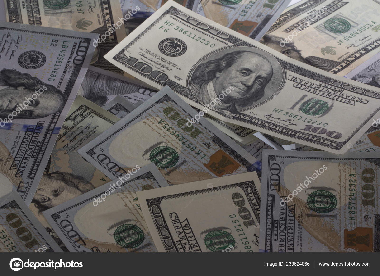 Heap American Dollars Banknotes Background Wealth Savings — Stock Photo ...