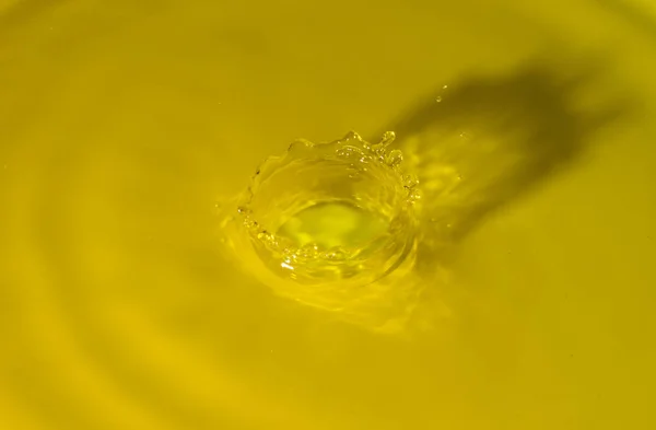 Wavy Transparent Deep Water Yellow Background — Stock Photo ...