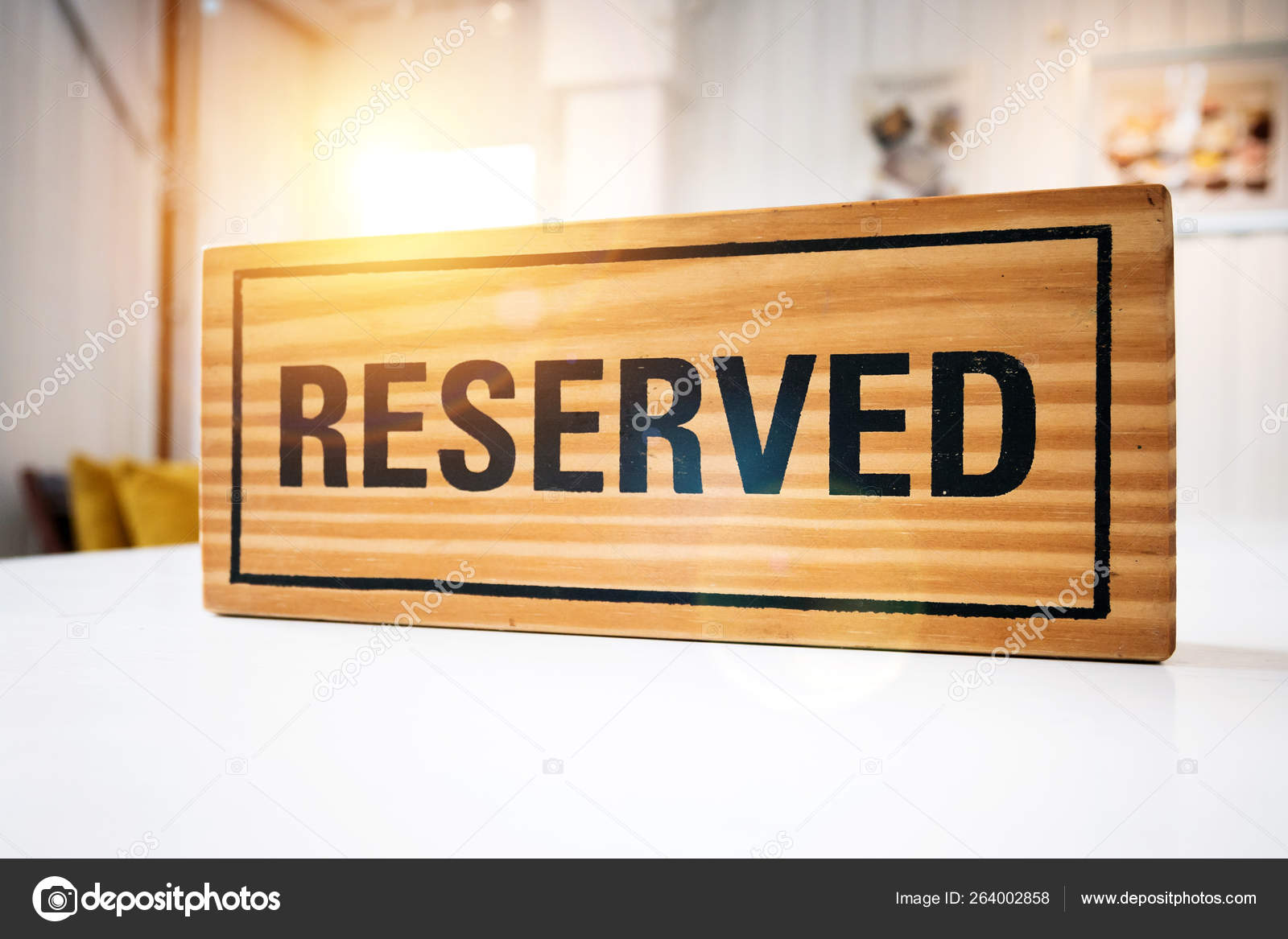 Reservation seat at restaurant for dating on celebrate day concept ...