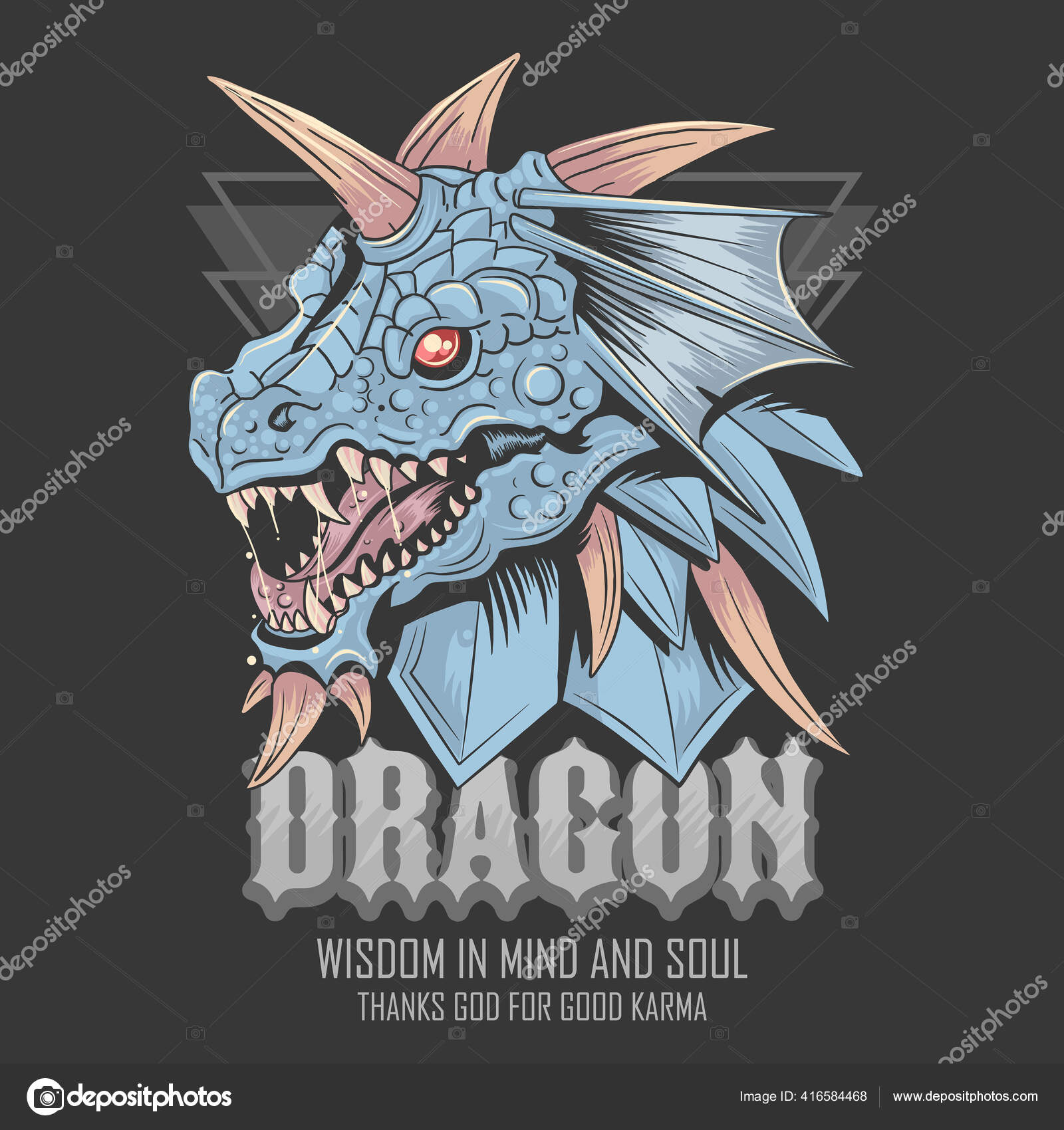 Dragon Head Horn Vector Stock Vector Image by ©igede.pramayasanew.gmail ...