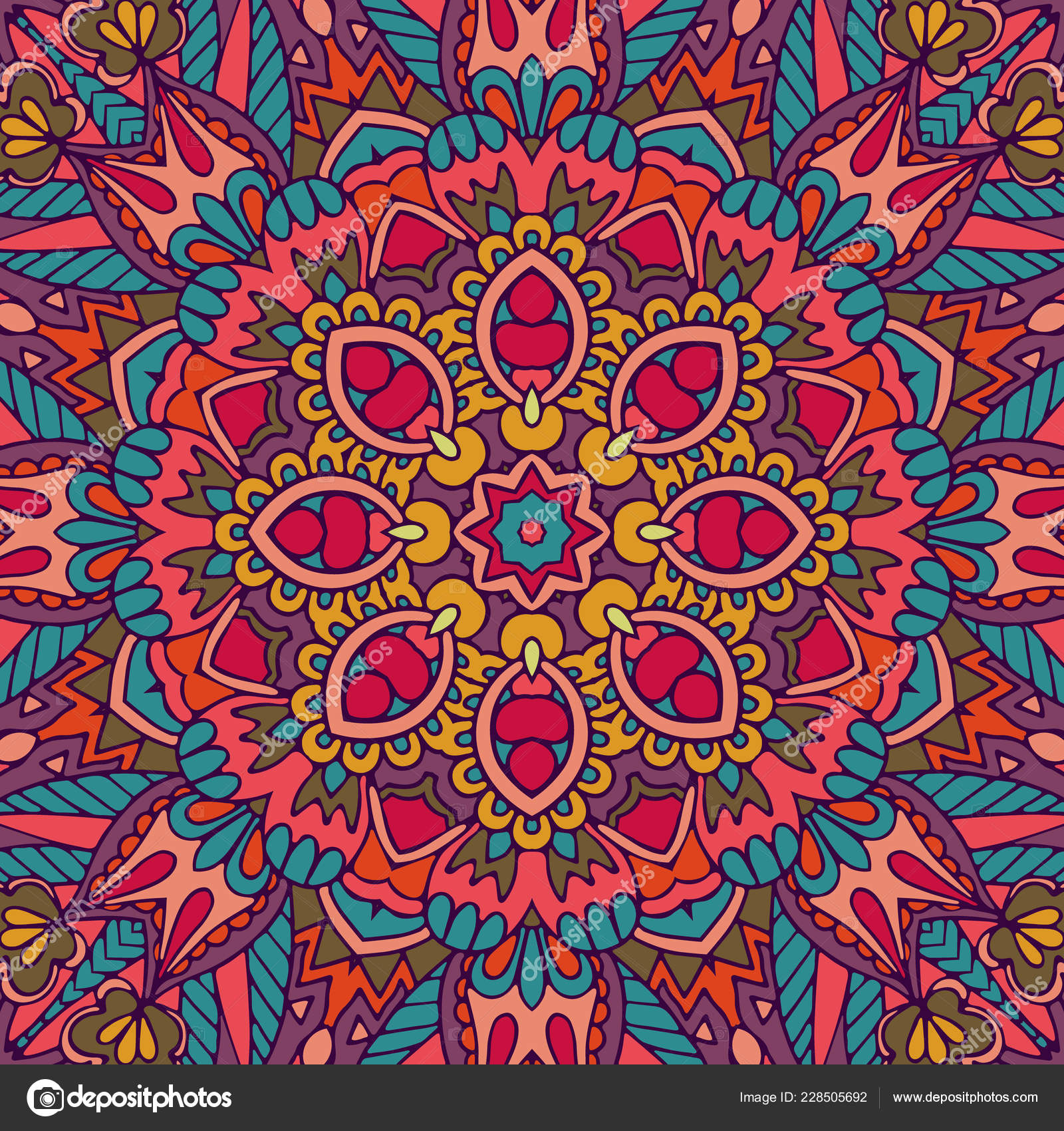 Colourful Indian Patterns And Designs