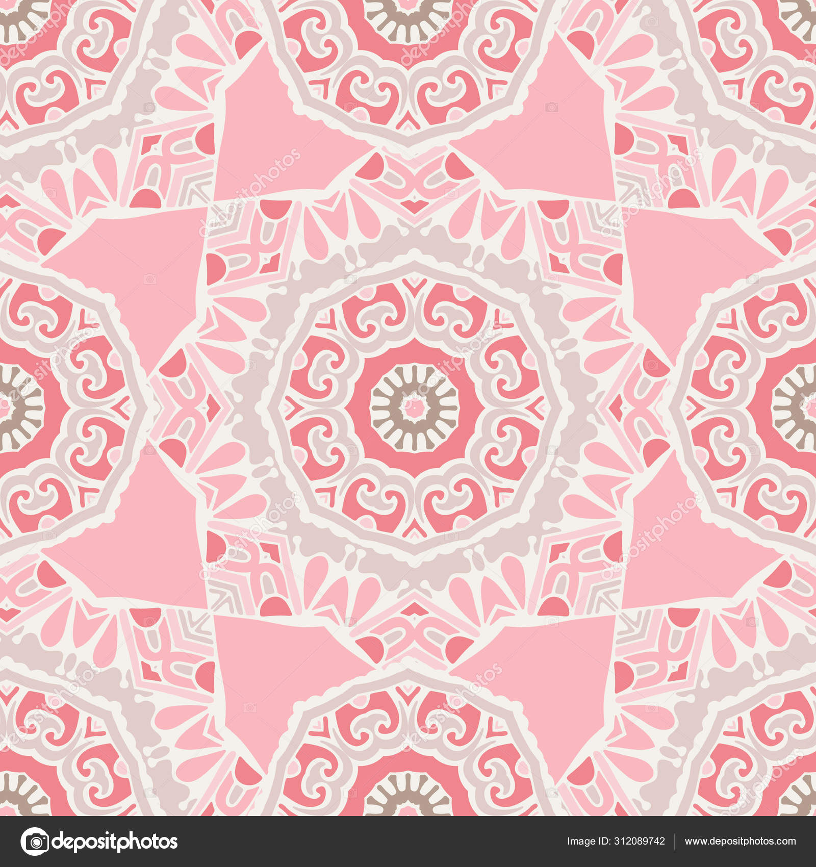 Pink Vintage Pattern Backgrounds
