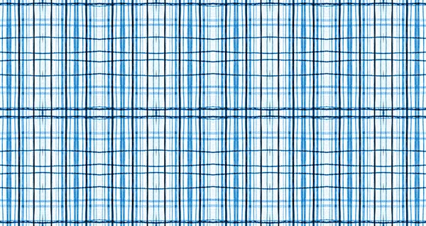 Plaid Fabric Pattern. White and Blue Picnic - Stock Image - Everypixel