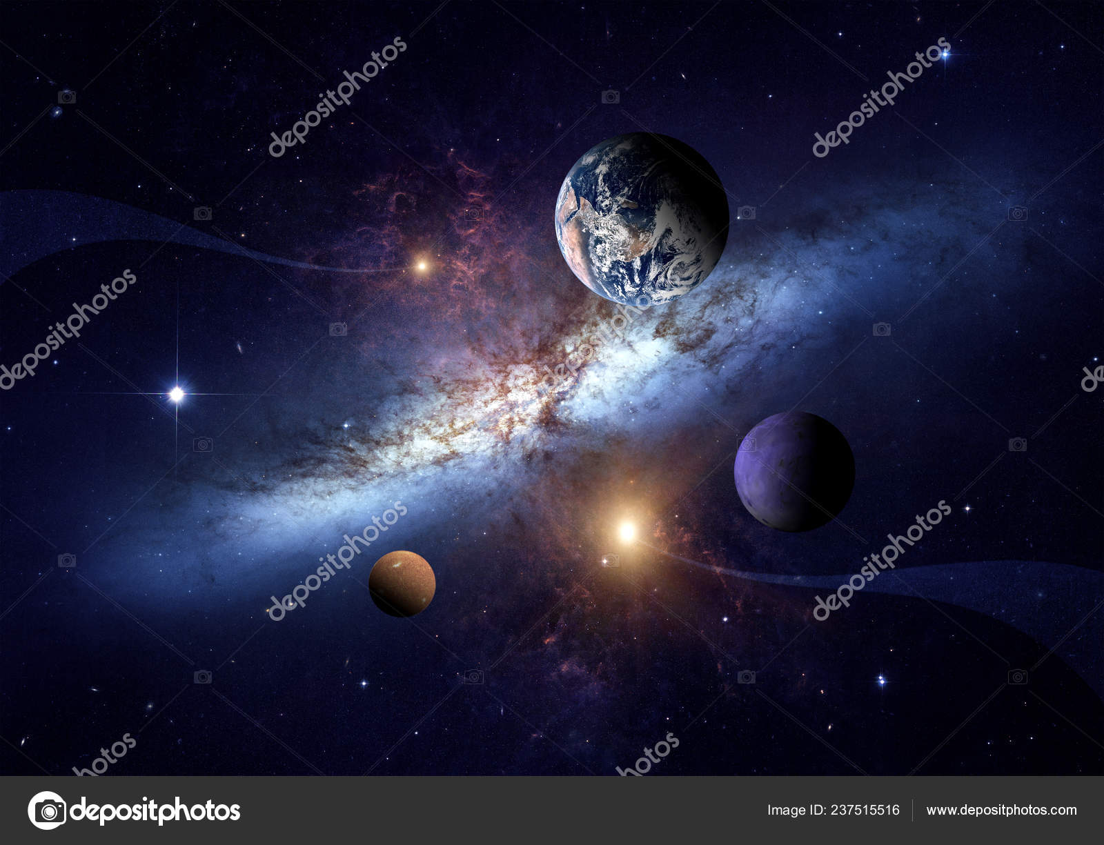 Solar System Galaxy Wallpaper