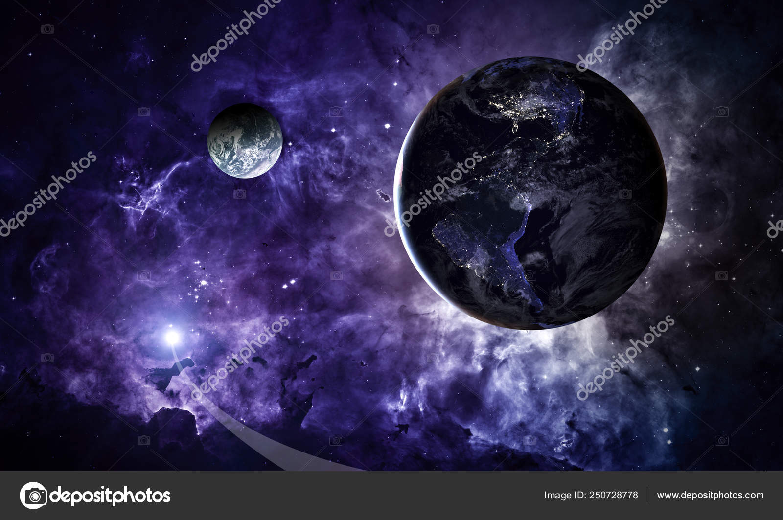 Planet Earth. Earth in the endless stellar space. Stock Photo by ...