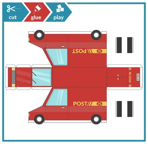 3d paper model car | Cut and glue a paper car. Children art game for ...