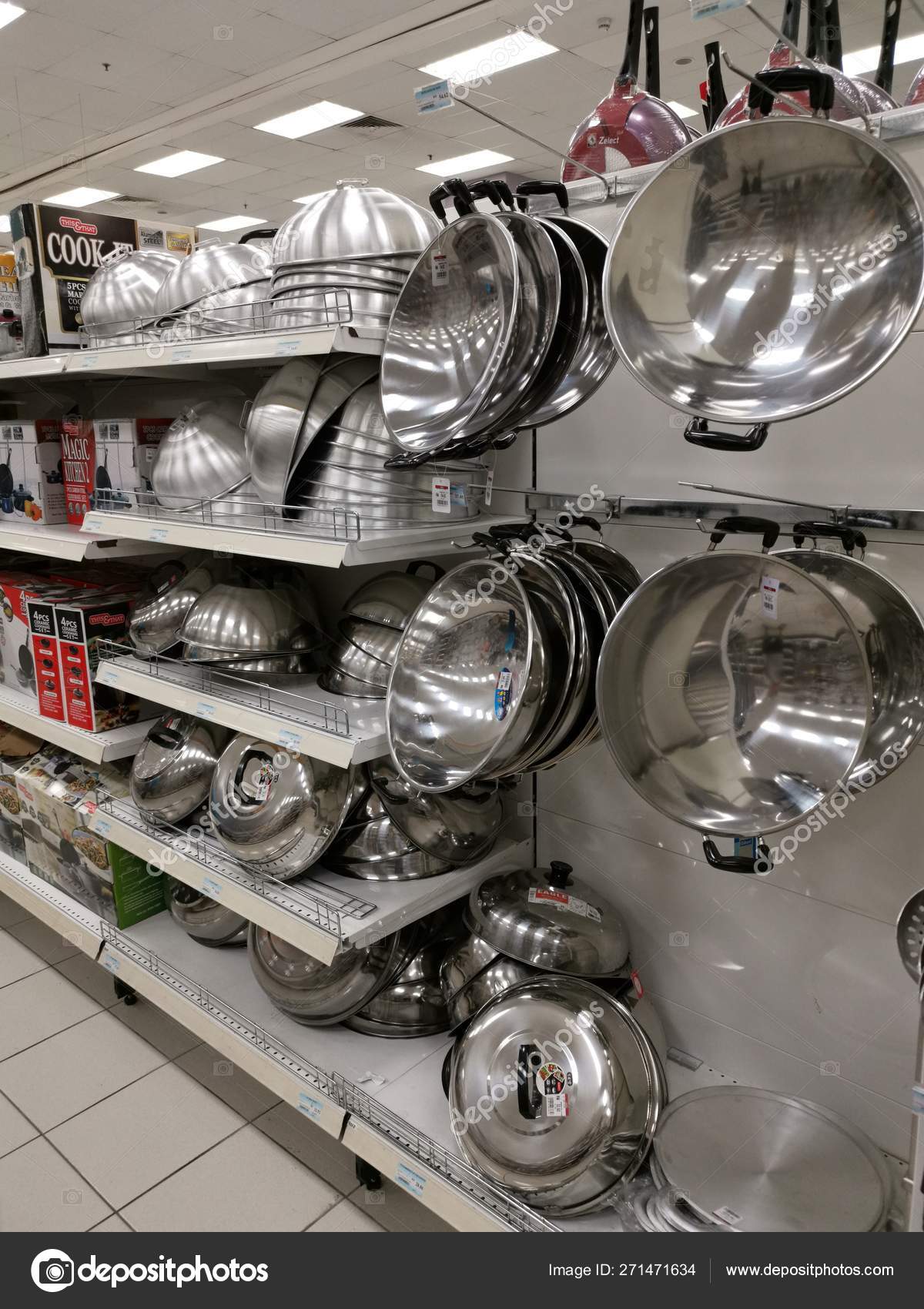 Perak Malaysia May 2019 Varieties Kitchen Cookery Utensils Displayed ...