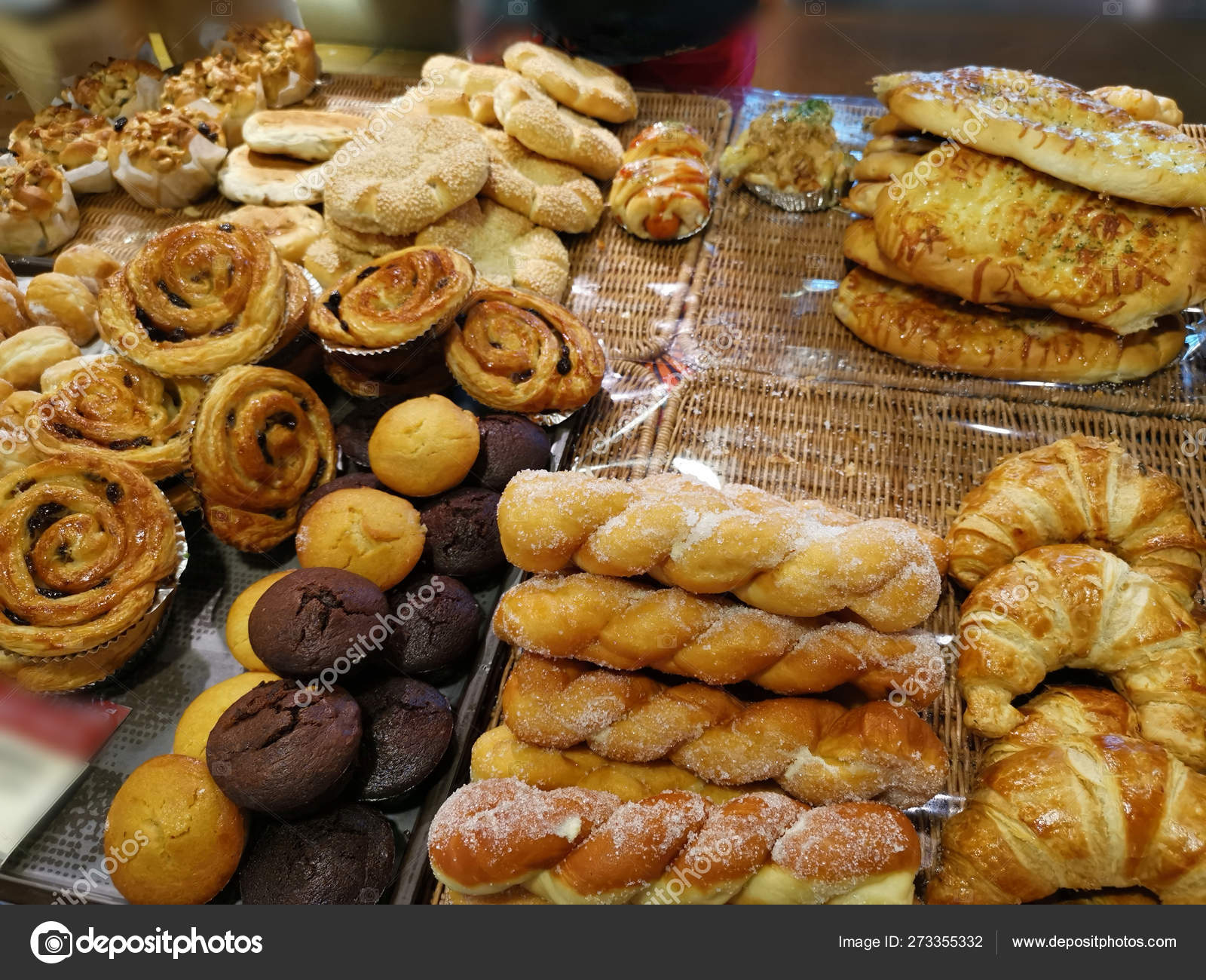 Varieties Type Delicious Dough Bread Stock Photo by ©sweemingyoung ...