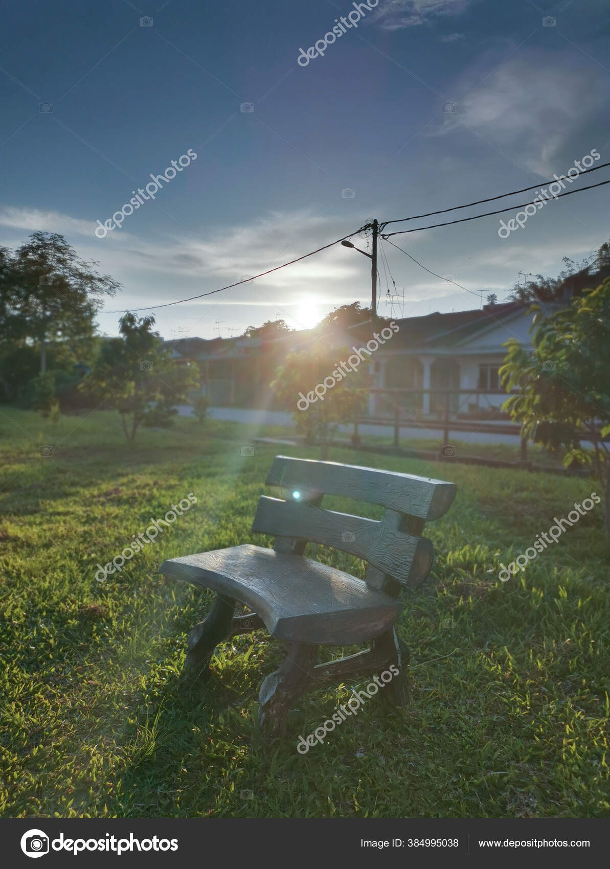Scenery Quiet Children Playground Stock Photo by ©sweemingyoung 384995038