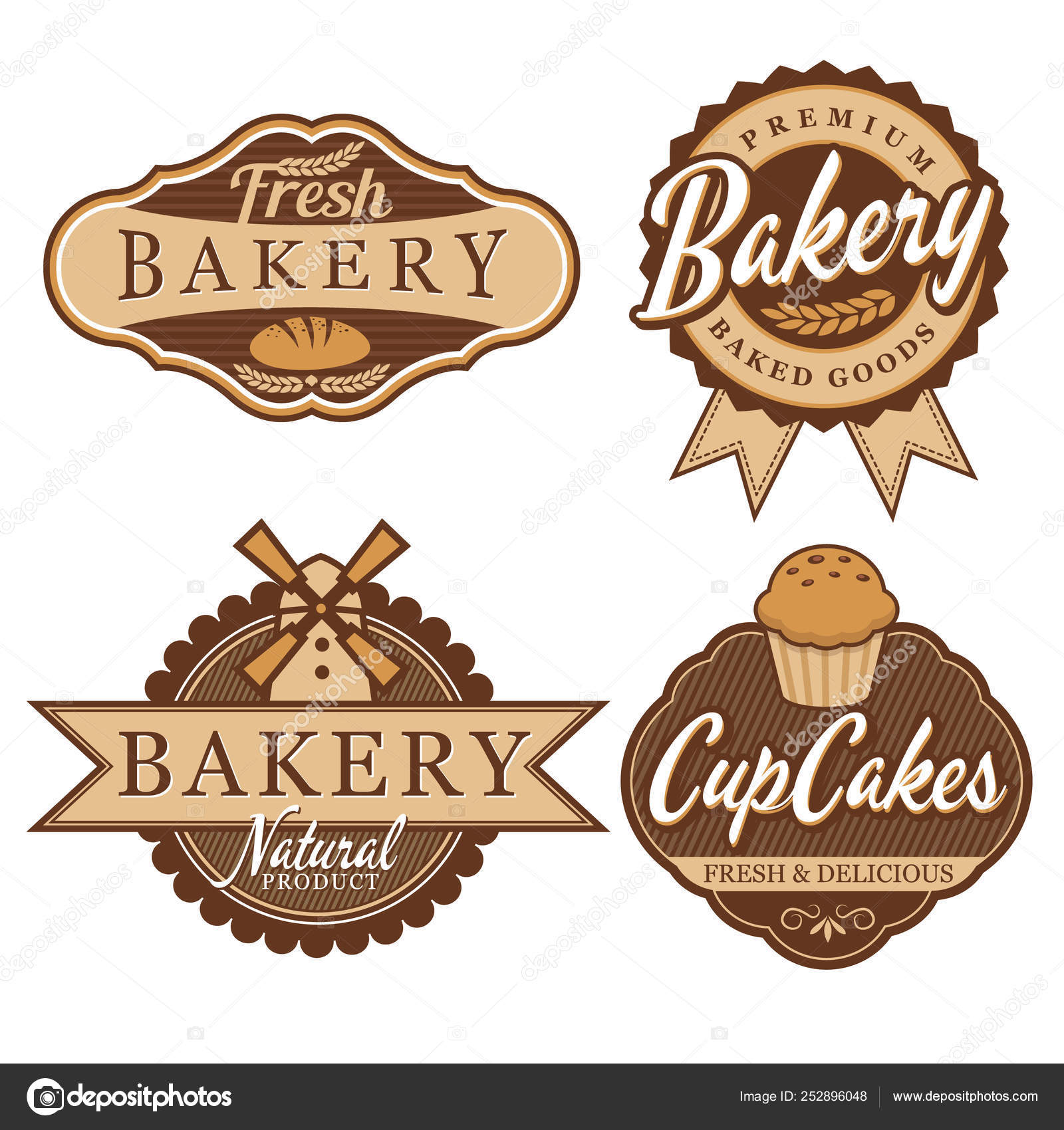 Set Bakery Symbol Vector File Stock Vector Image by ©graphicartist26 ...