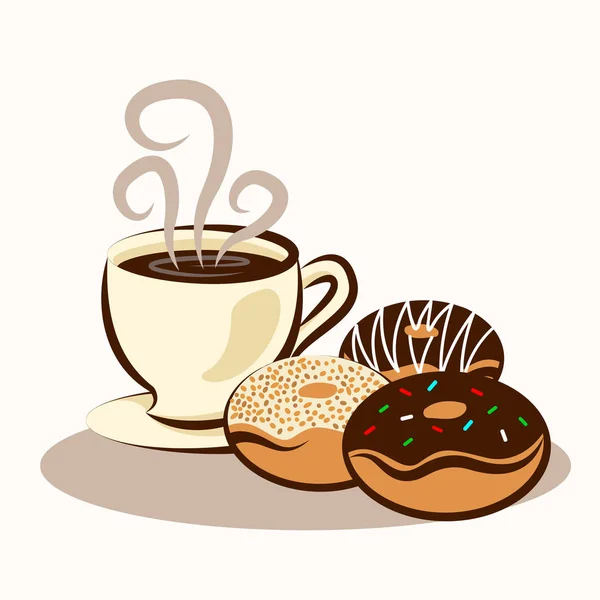 Café Y Donas Animadas 13.700+ Coffee And Donut Ilustraciones De