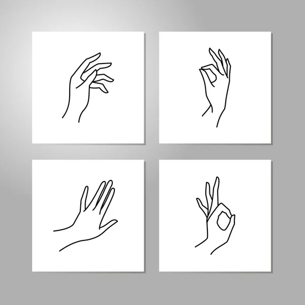 Woman's hand line Stock Vector Image by ©Sini4ka #268435800