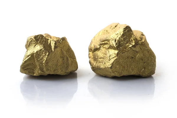 Chunks Gold Isolated White Background Stock Photo by ©aedkaDPS 202274848