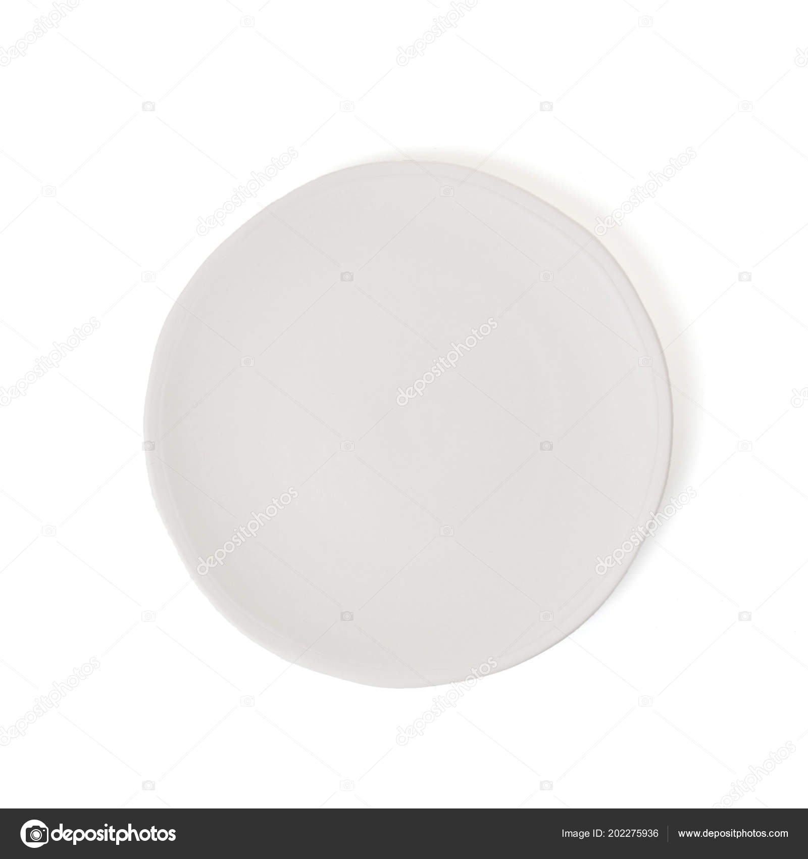 Top View White Plate Isolated White Background — Stock Photo © aedkaDPS ...