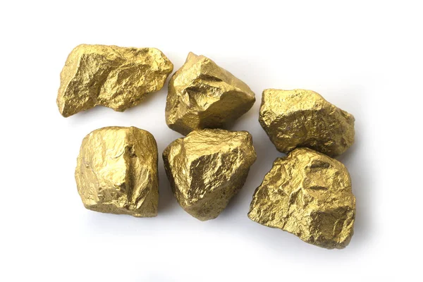 Chunks Gold Isolated White Background Stock Photo by ©aedkaDPS 202274848