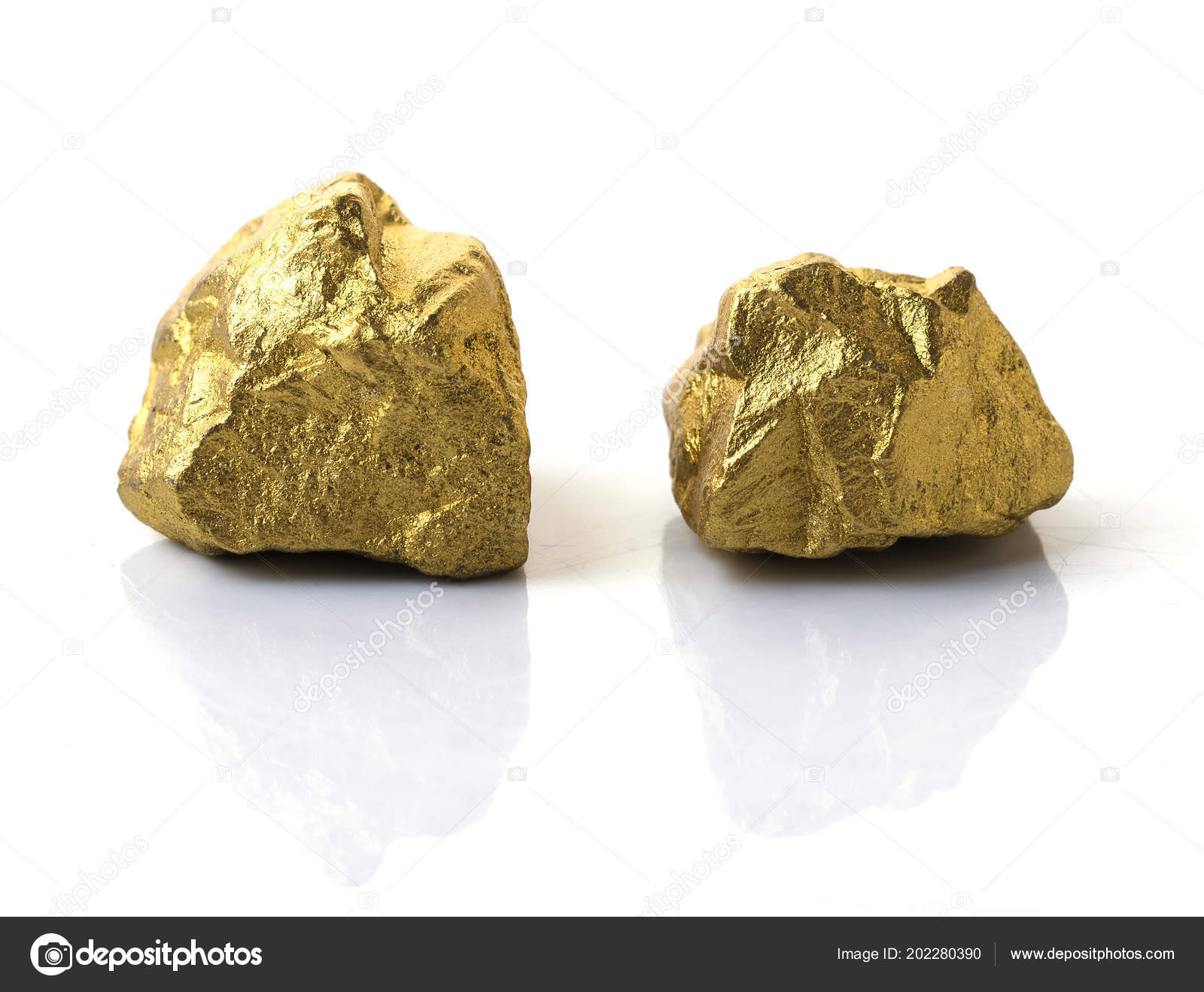 Chunks Gold Isolated White Background Stock Photo by ©aedkaDPS 202280390