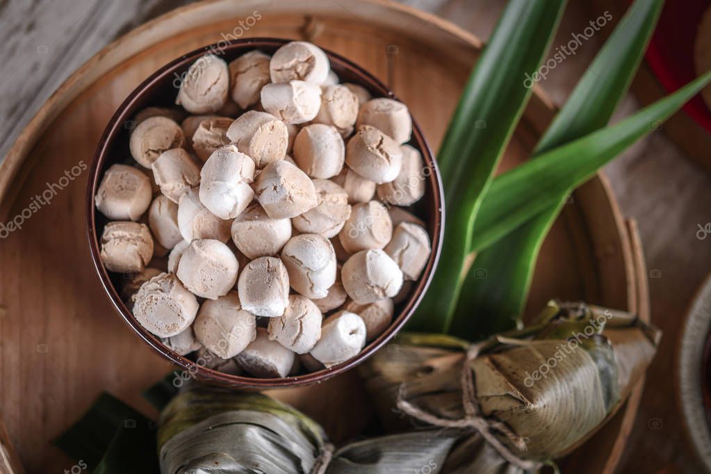 Mini galletas tailandesas. Llamada tailandesa Khanom Ping Un tipo de postre tradicional ...