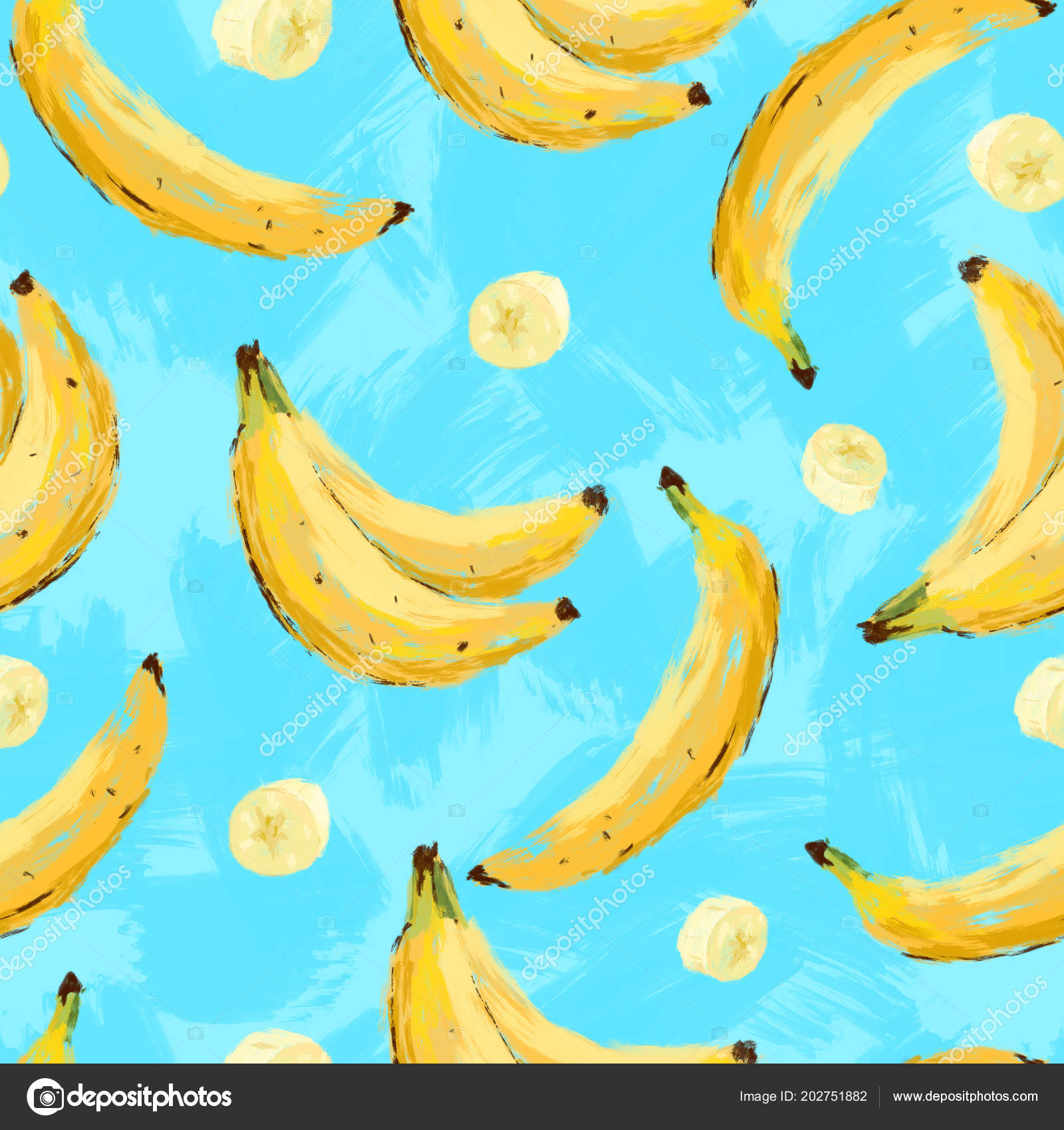 Seamless summer banana abstract pattern — Stock Photo © Depiano #202751882