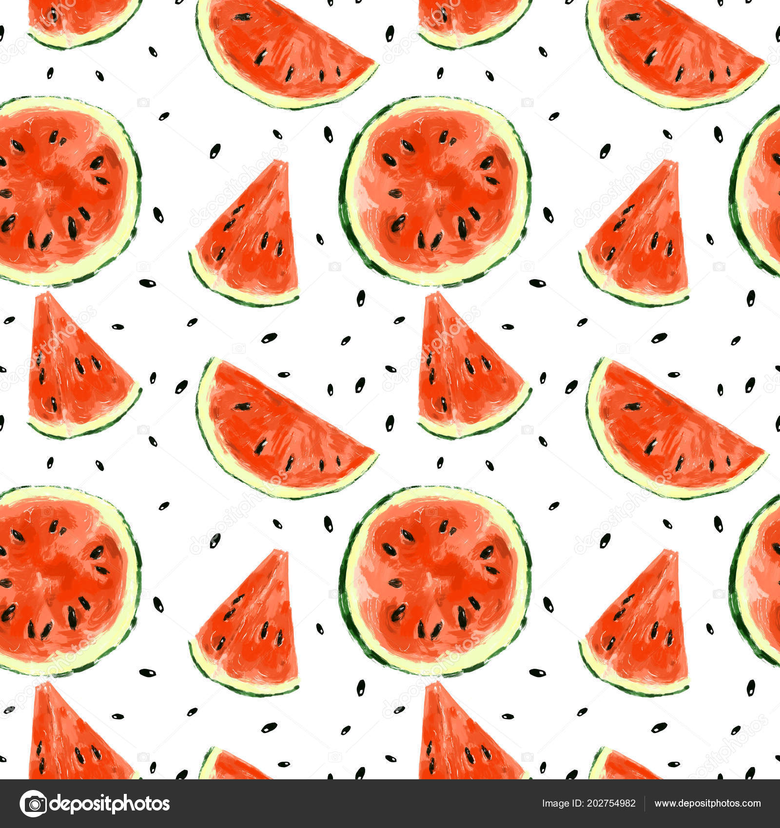 Seamless summer watermelon abstract pattern Stock Photo by ©Depiano ...