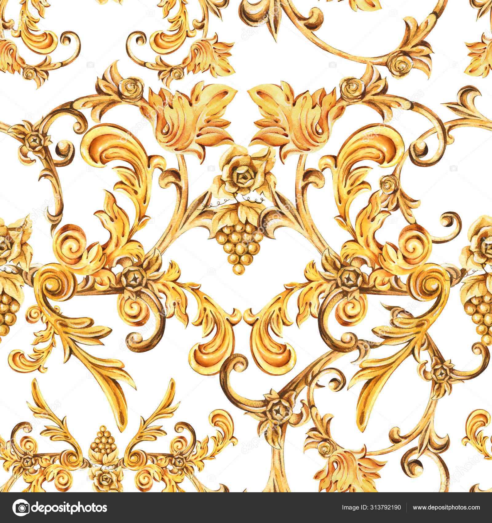 Rococo Wallpaper Seamless