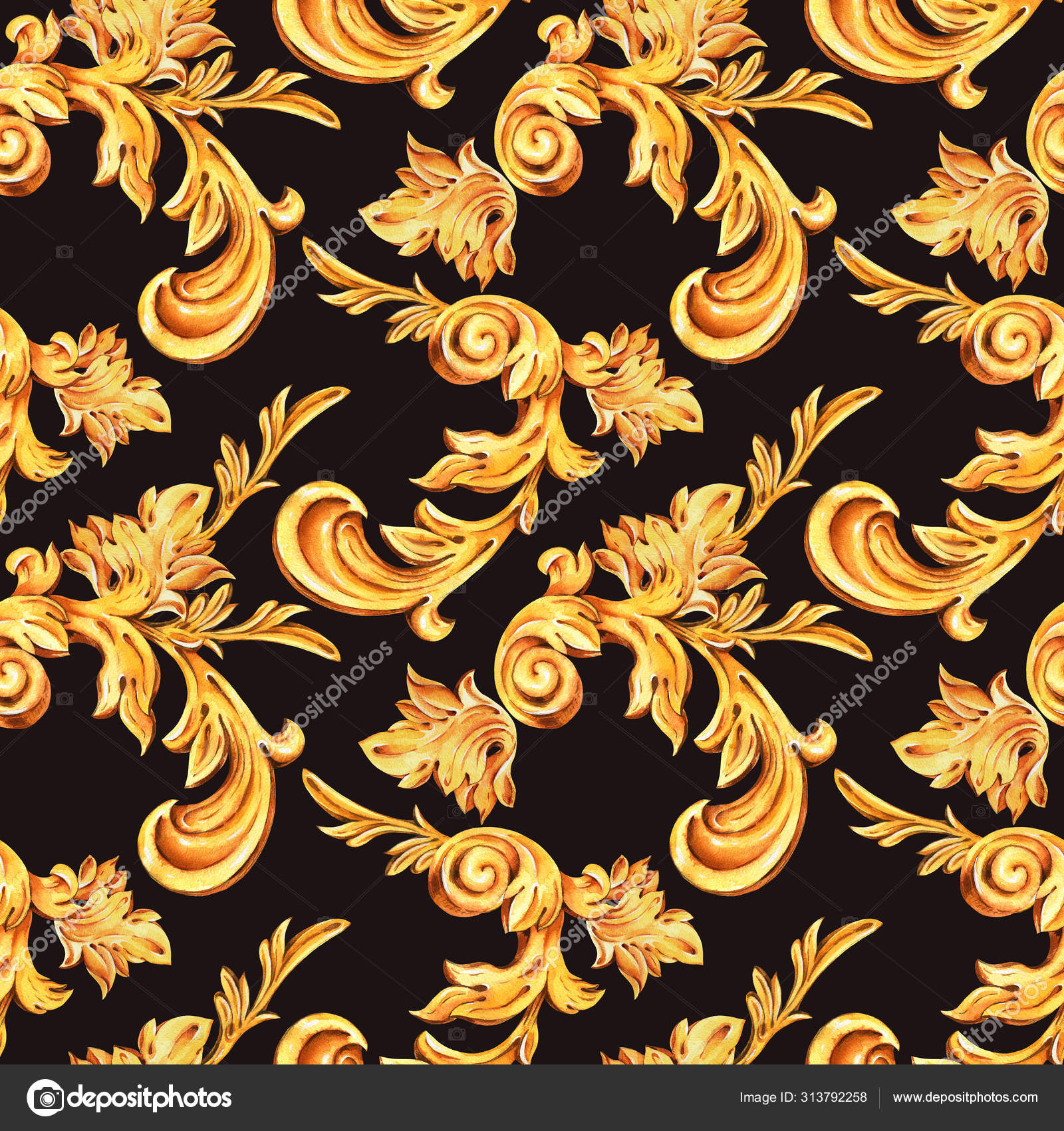 Rococo Wallpaper Seamless