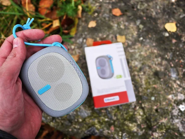 Portable Bluetooth speaker for listening to music. Use to listen to ...