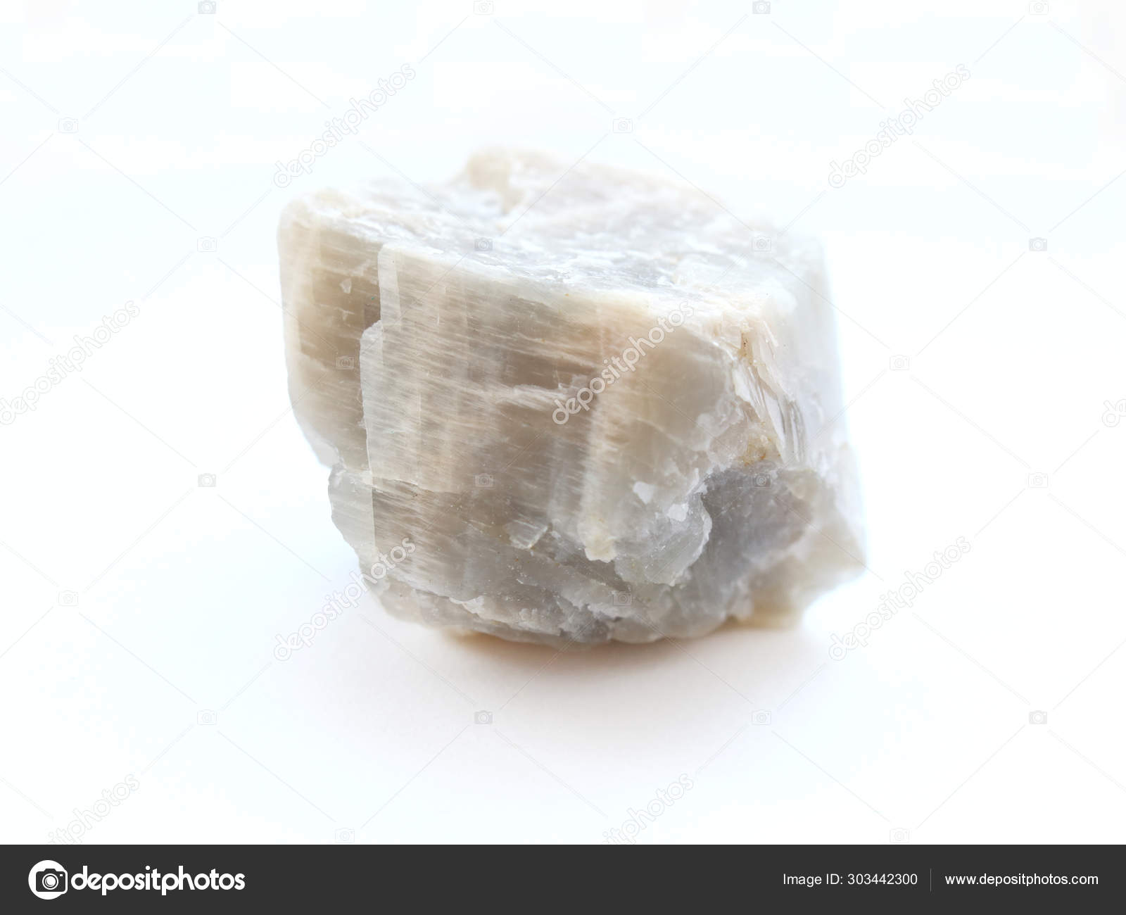Textured moon stone isolated on white background — Stock Photo ...
