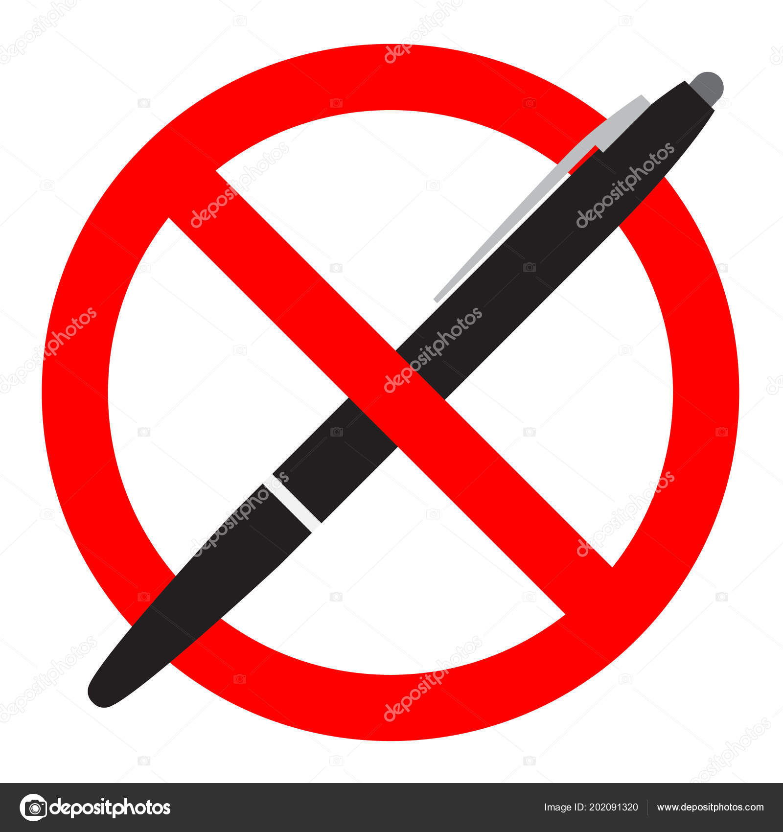 Write Sign Pen Vector Illustration ⬇ Vector Image by © chartcameraman ...