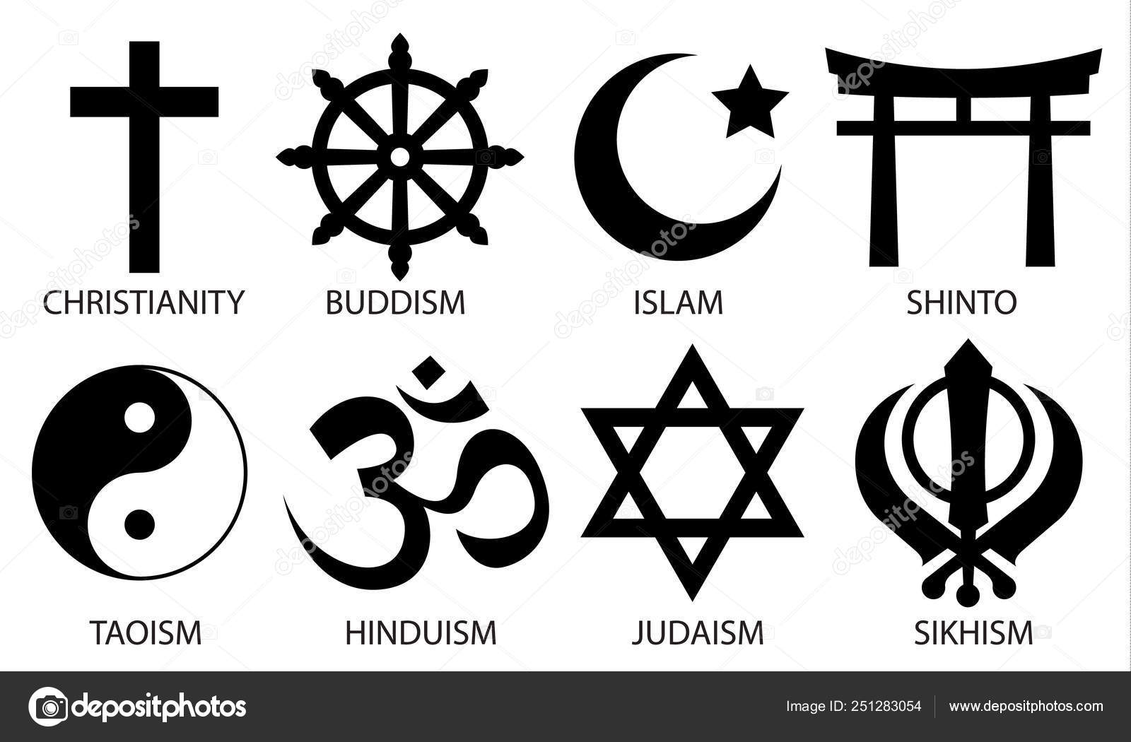 World religion symbol icon set Stock Vector Image by ©chartcameraman ...