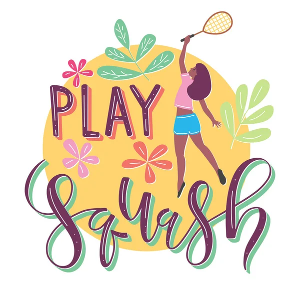 Squash sport Vector Art Stock Images | Depositphotos