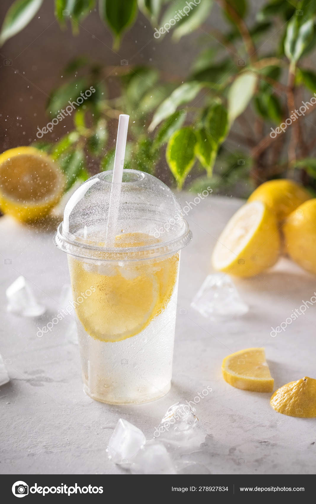 Glass Of Lemonade With Ice
