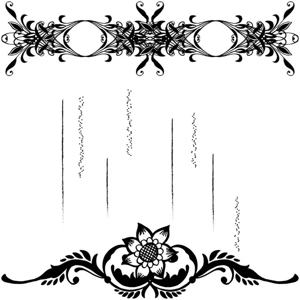 Calligraphy Flower Border Designs