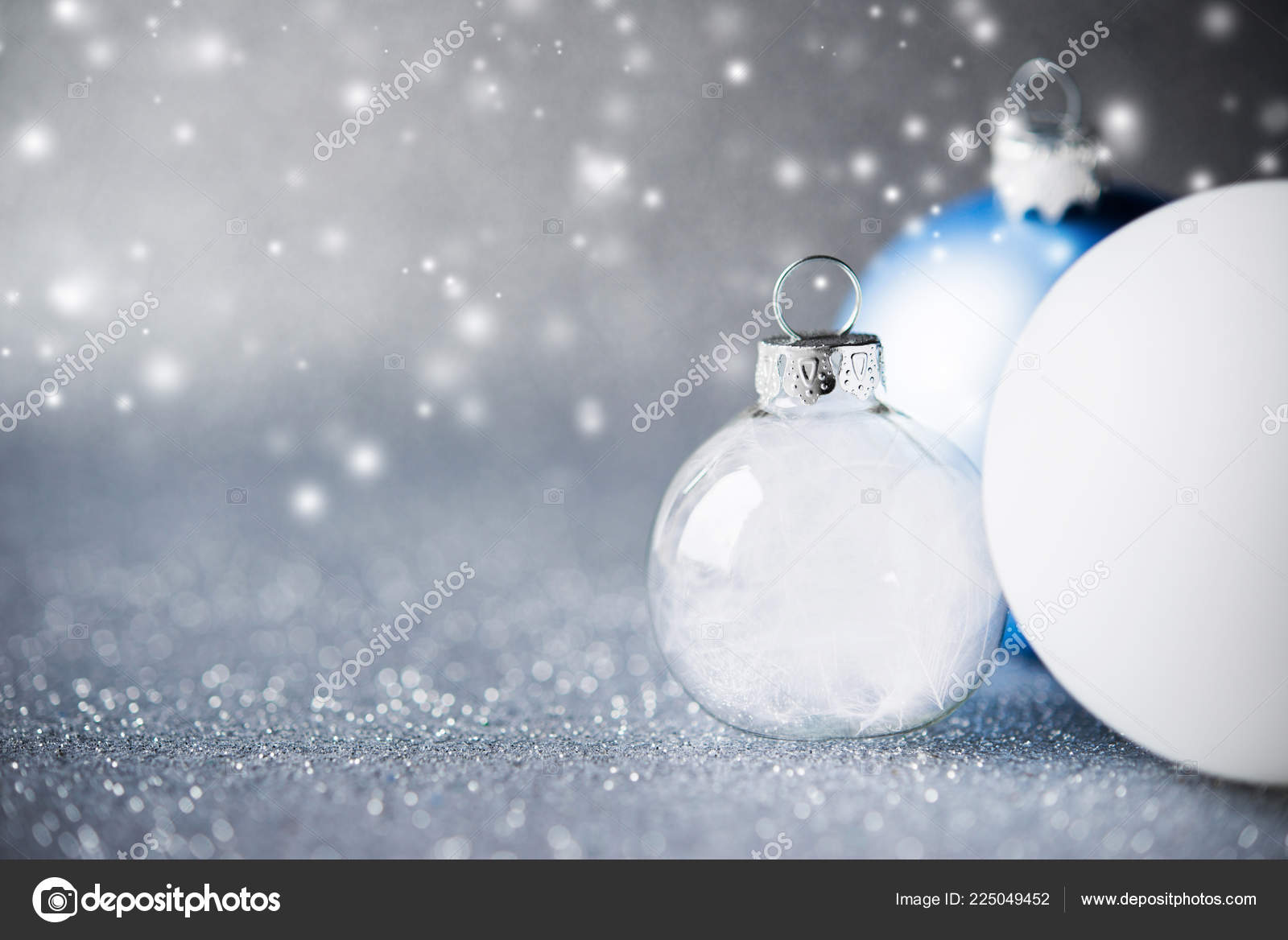 Silver Holiday Background