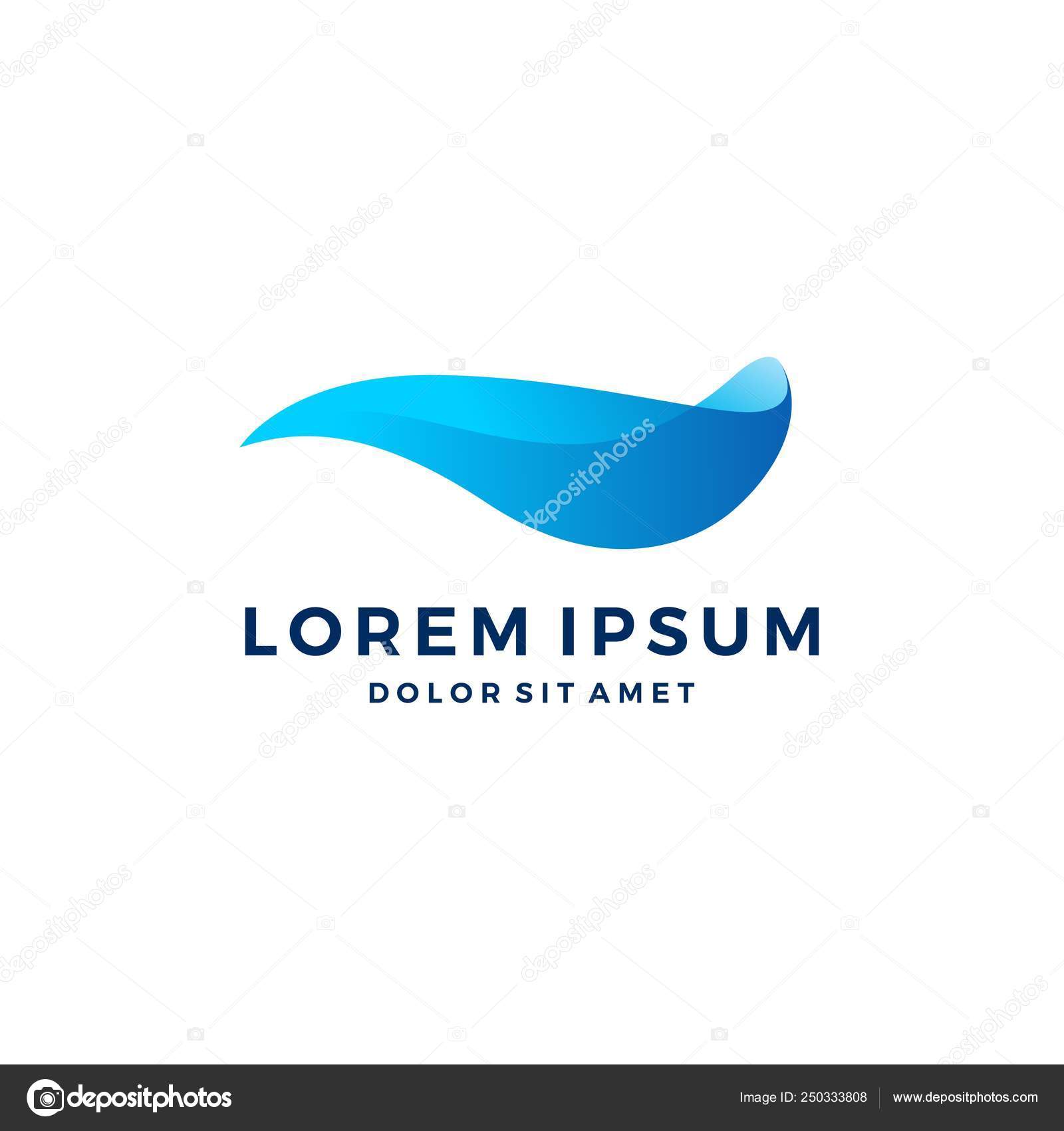 Water Flow Vector Logo