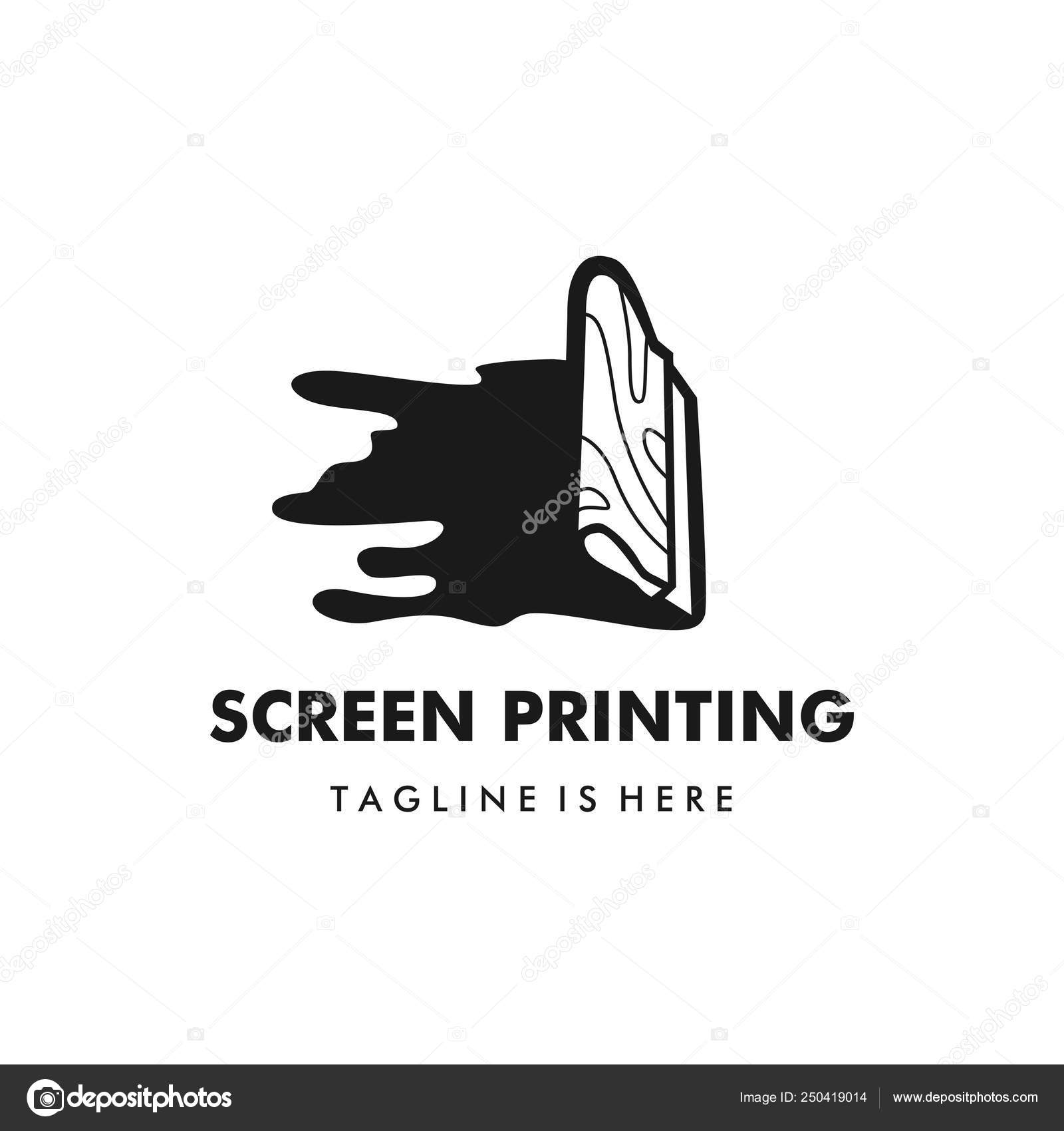 Serigrafia serigrafia logotipo vetor ilustração imagem vetorial de ...