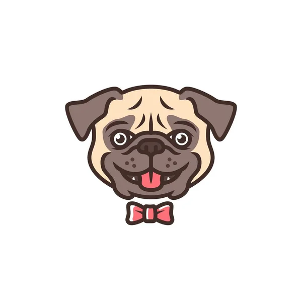 Cara de pug Imágenes Vectoriales, Gráfico Vectorial de Cara de pug ...