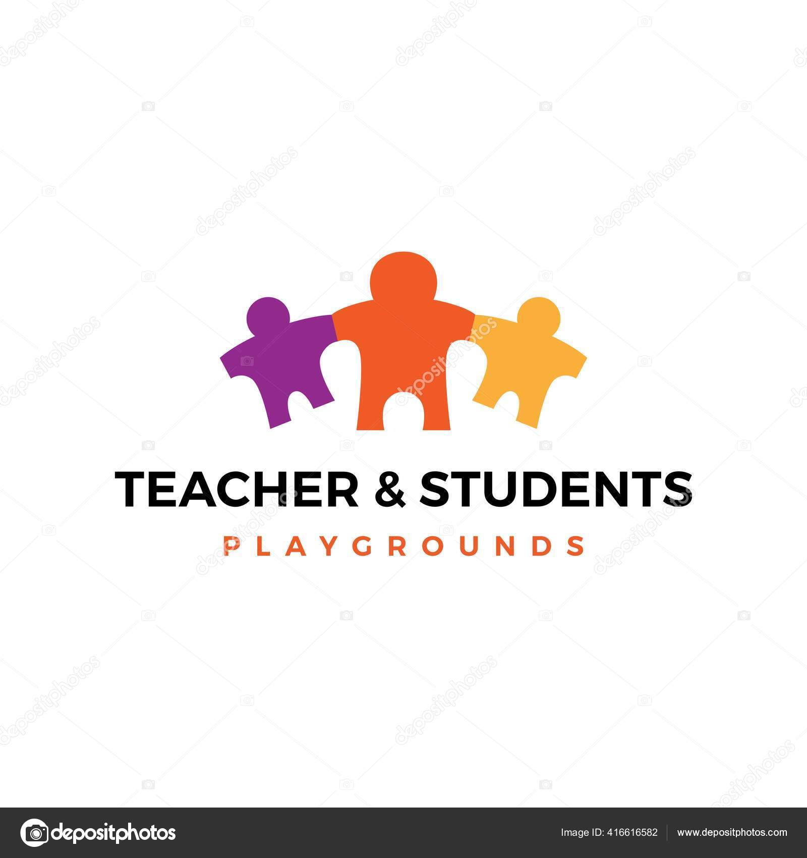 Teacher Parent Student Children Logo Vector Icon Illustration Stock ...