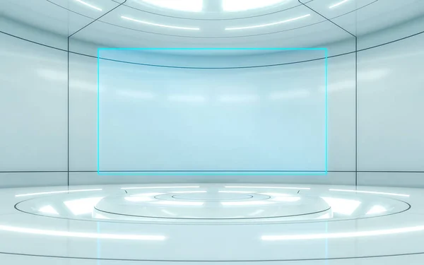 Moderna Bakgrund Och Tomma Scenen Framtida Moderna Koncept Illustration ...