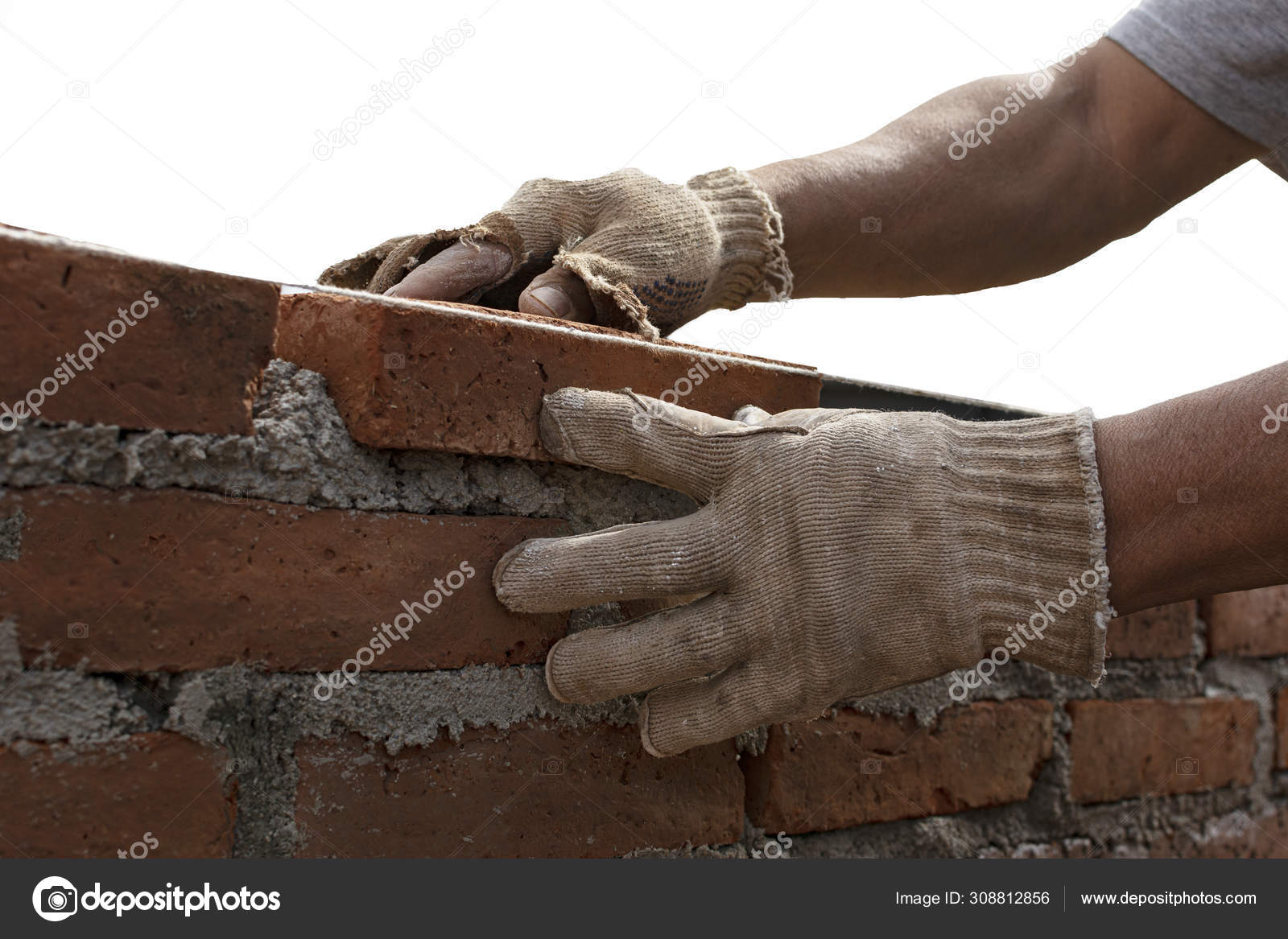 Building a brick wall Stock Photo by ©ochoaceleste.s 308812856