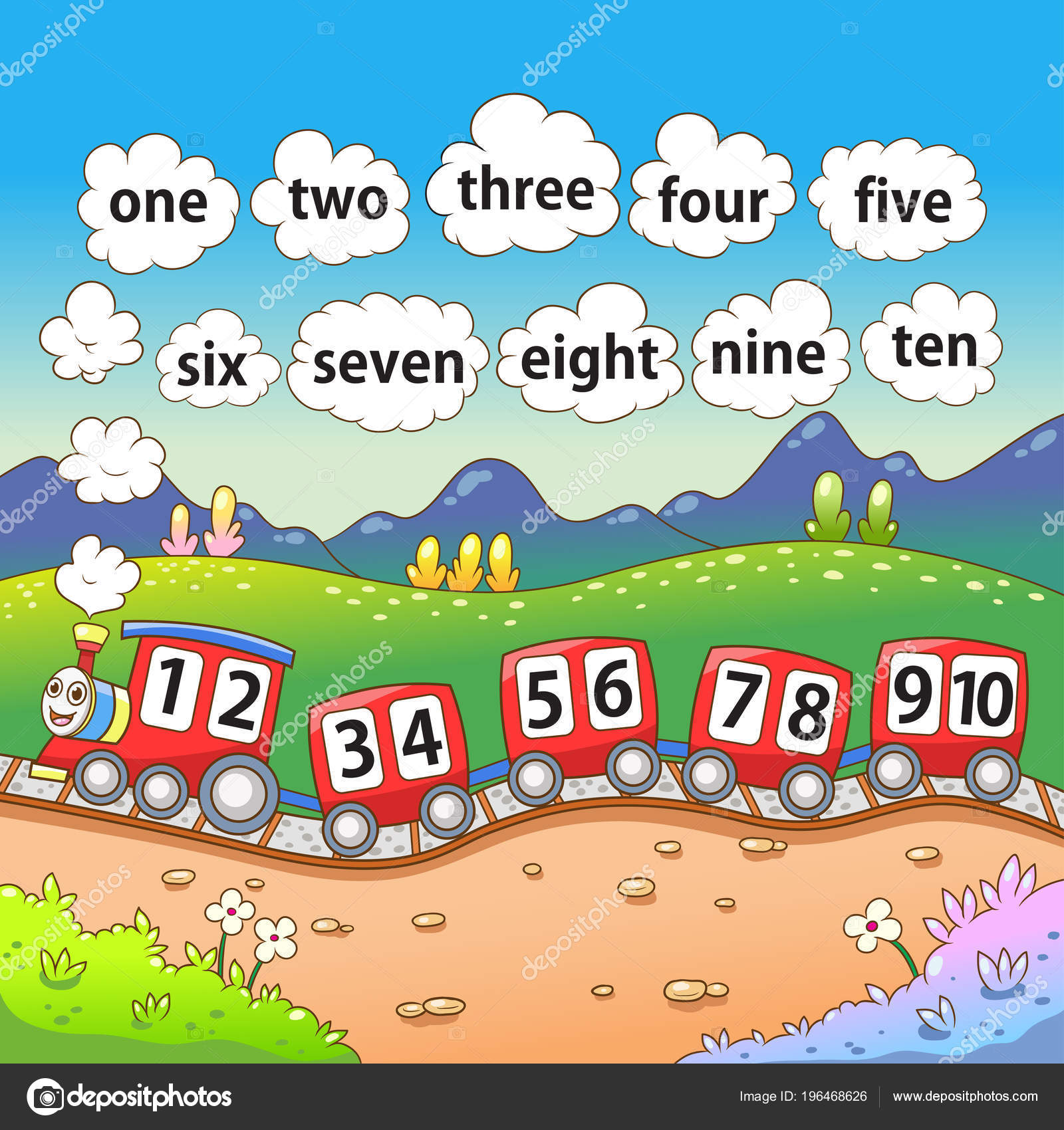 Train Numbers Simple Gradients Effects Mesh Transparencies All Group ...