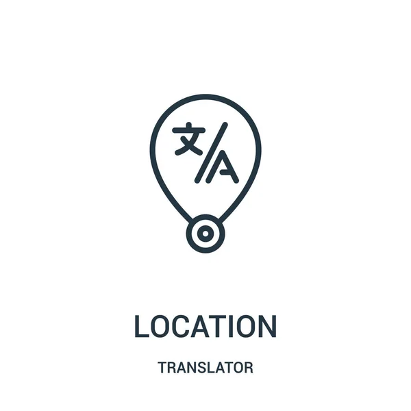 Translation icon vector from translator collection. Thin line ...