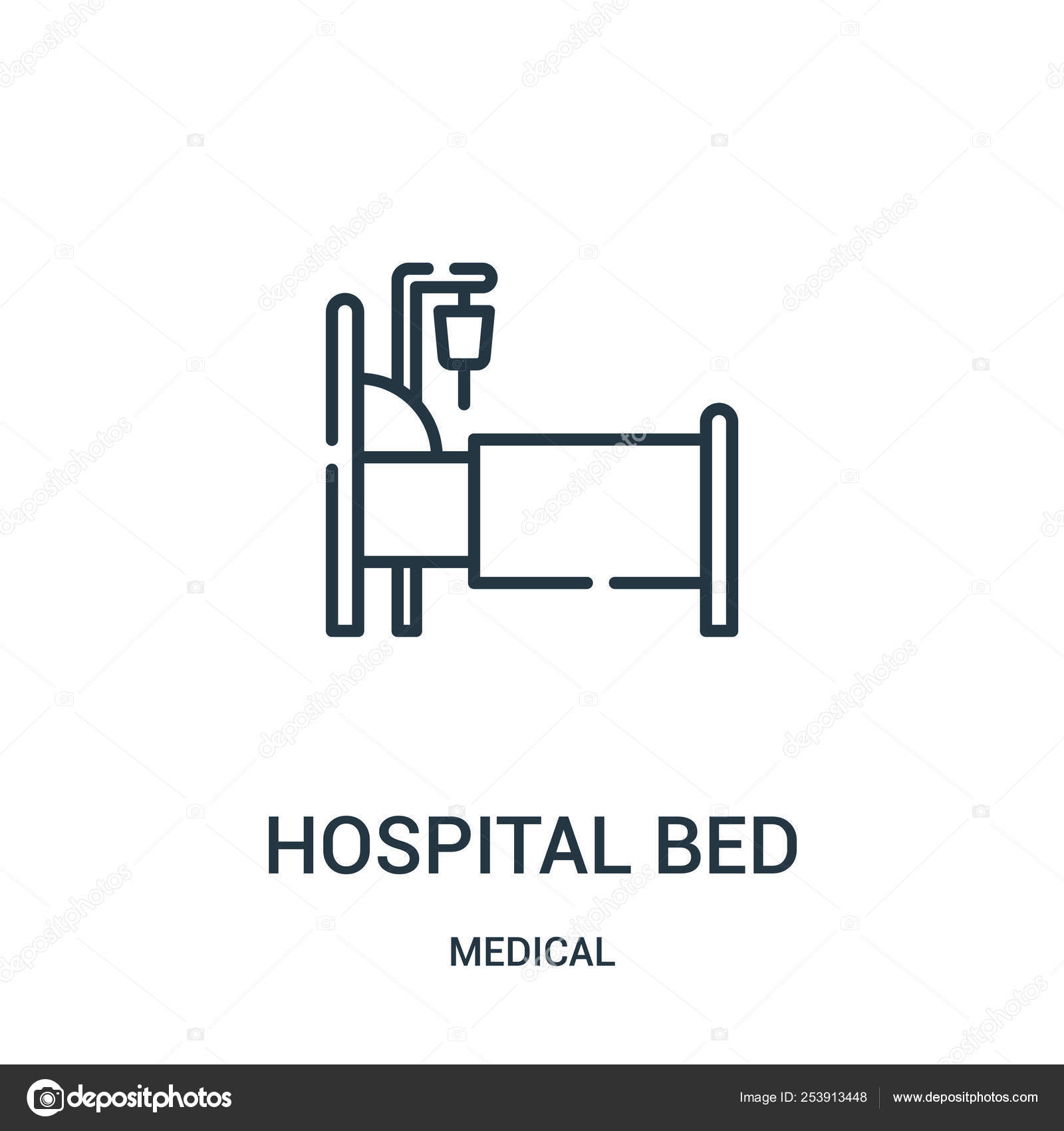 Symbool Ziekenhuisbed