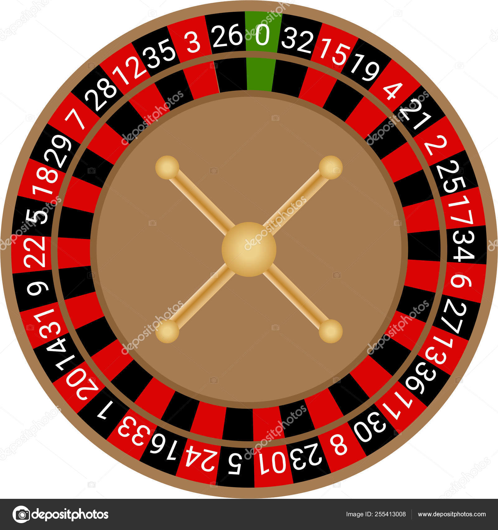 Casino European Roulette Vector Black Gold Stock Vector by ...