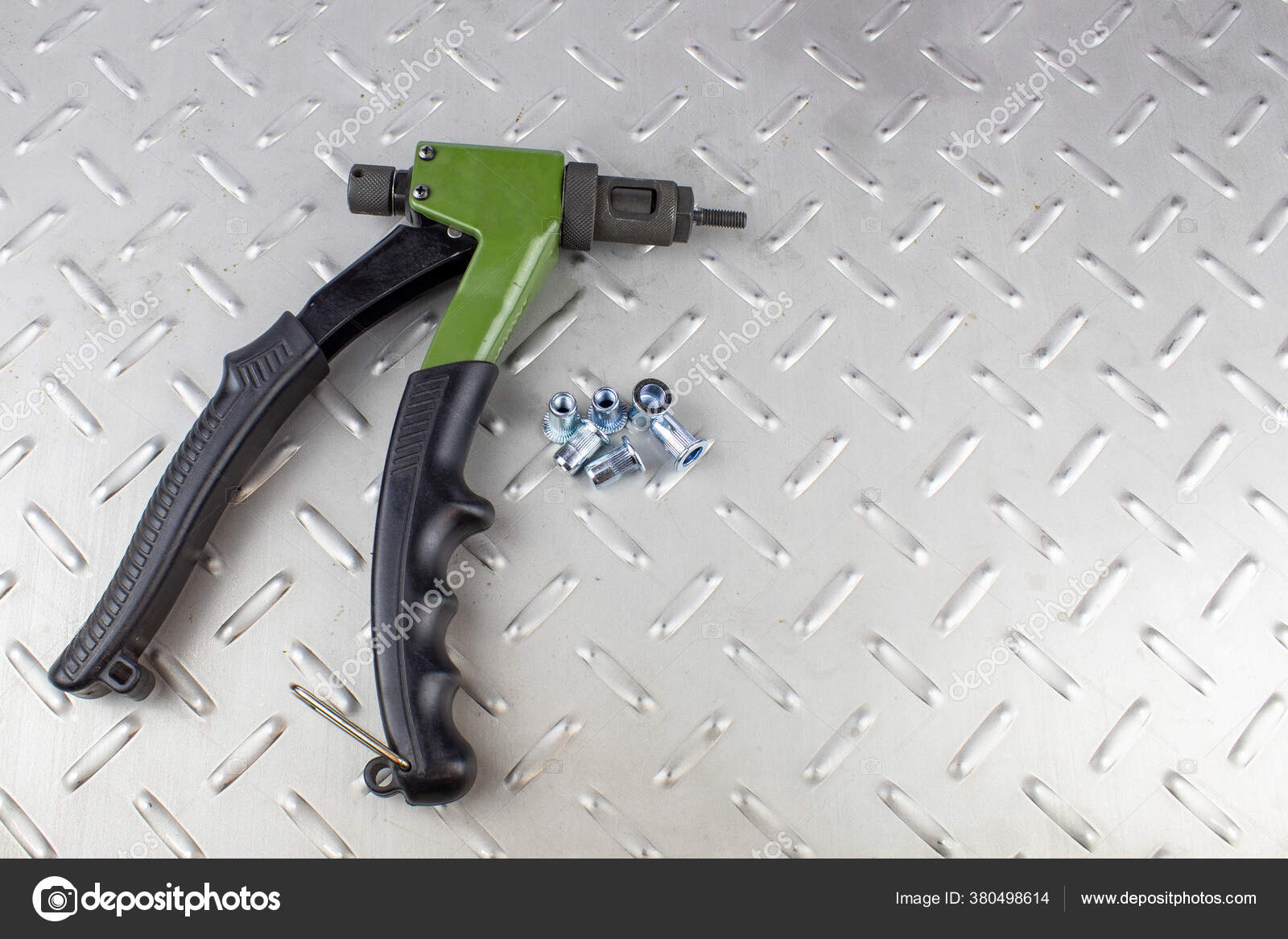 Hand Rivet Install Steel Threaded Rivets — Stock Photo © AlekseiKochev ...