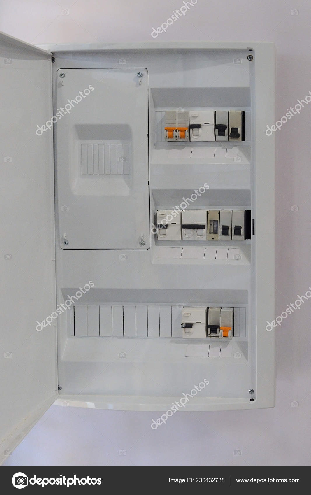 Home Electrical Panel Close — Stock Photo © Sergiy1975 #230432738